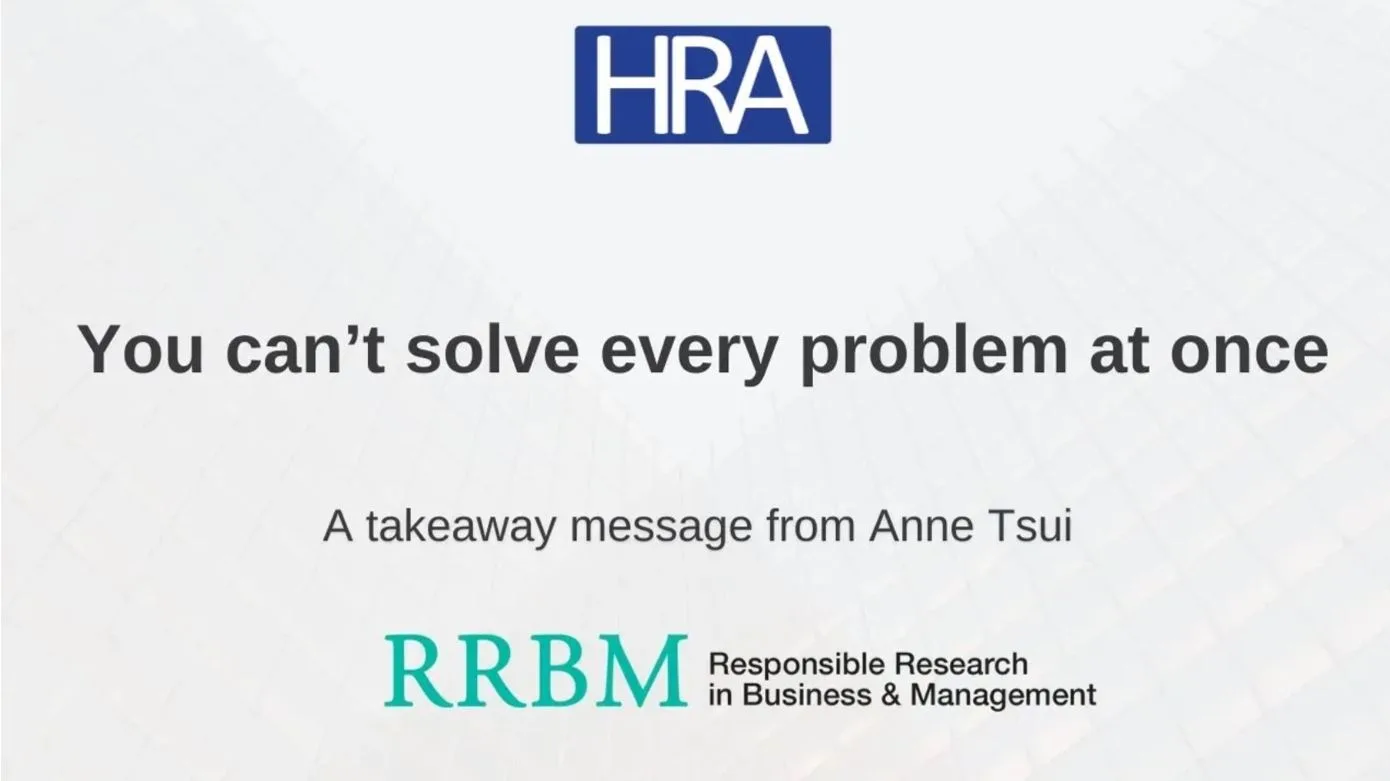 You can’t solve every problem at once. - The HIBAR Research Alliance