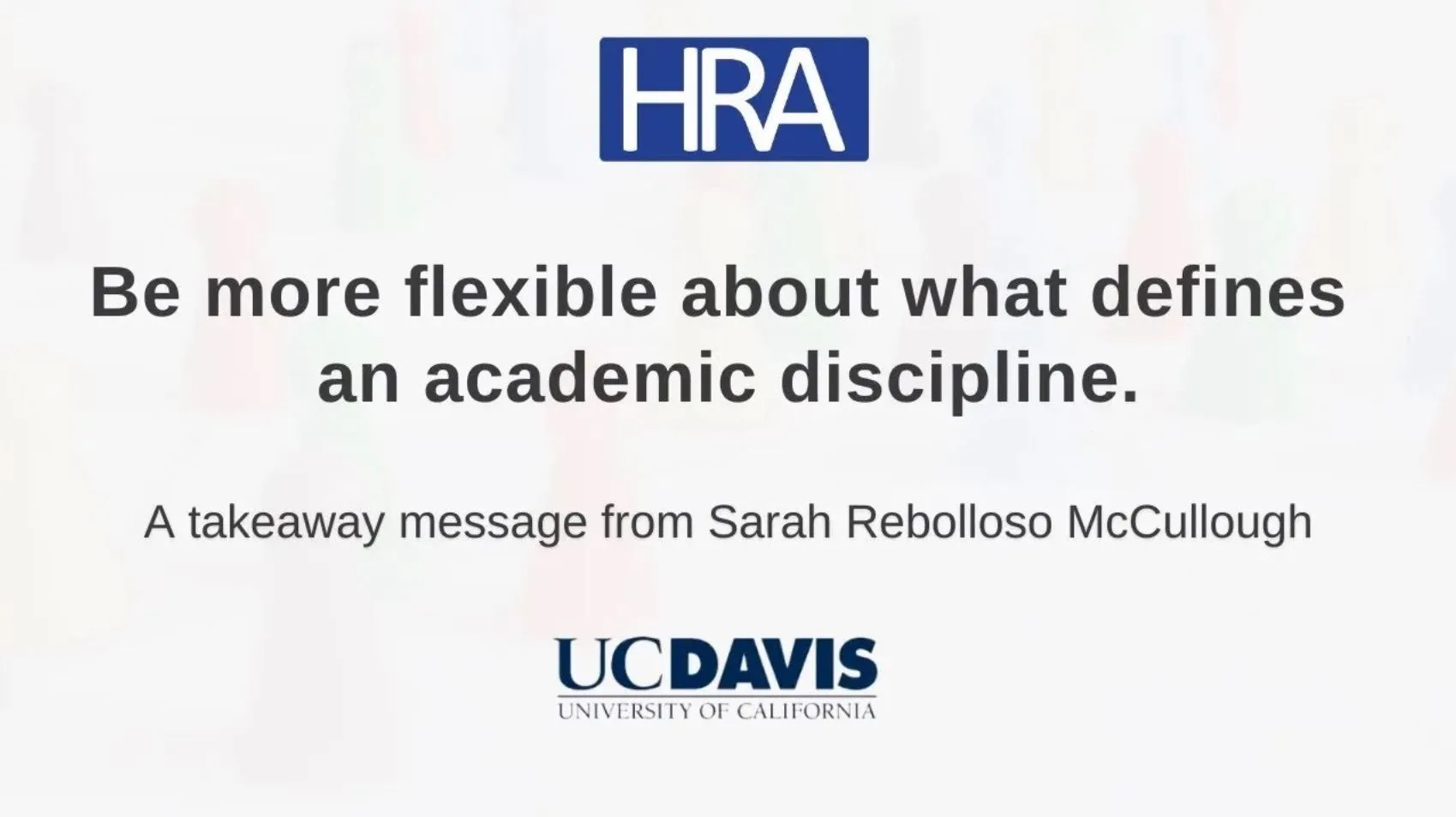 Be more flexible about what defines an academic discipline. - The HIBAR ...