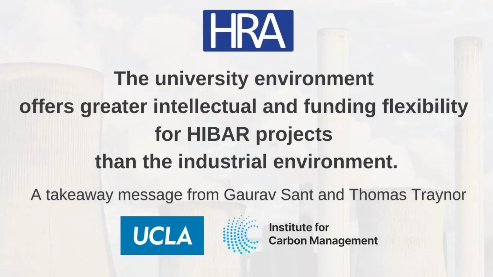 The university environment offers greater intellectual and funding ...