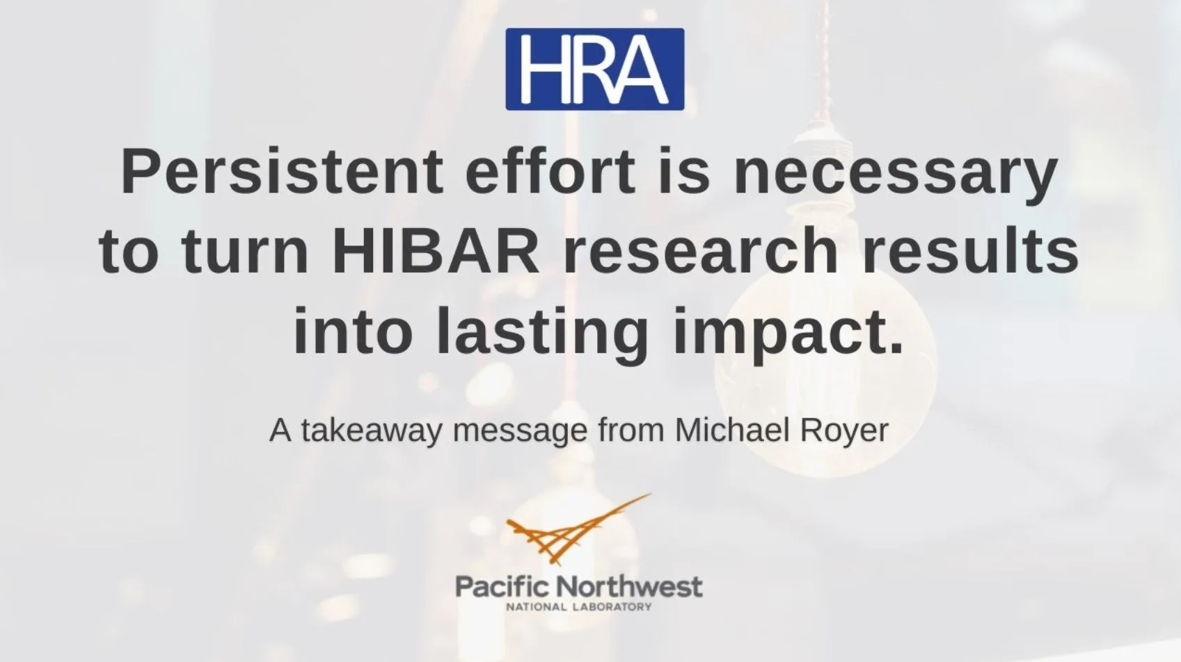 Given the right conditions, a research effort can evolve to become a ...